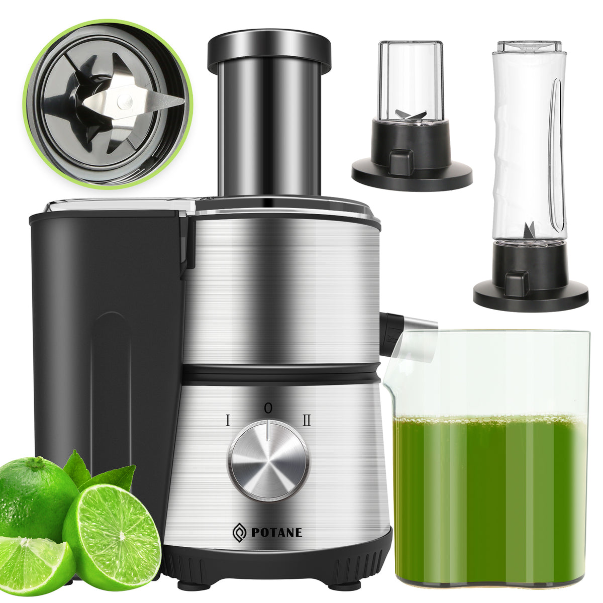 POTANE Multi-function Juicer Machine, Titanium Enhanced Filter – Potane